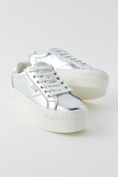 Buffalo Paired Glam Silver Platform Sneaker | Urban Outfitters
