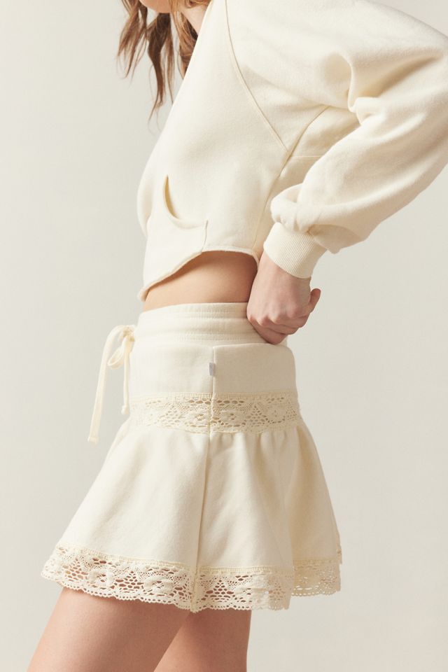 Out From Under Jayden Lace-Inset Skort | Urban Outfitters