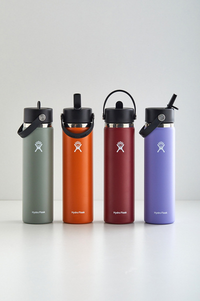 Hydro Flask Wide Mouth Flex Straw Cap 24oz Water Bottle | Urban Outfitters