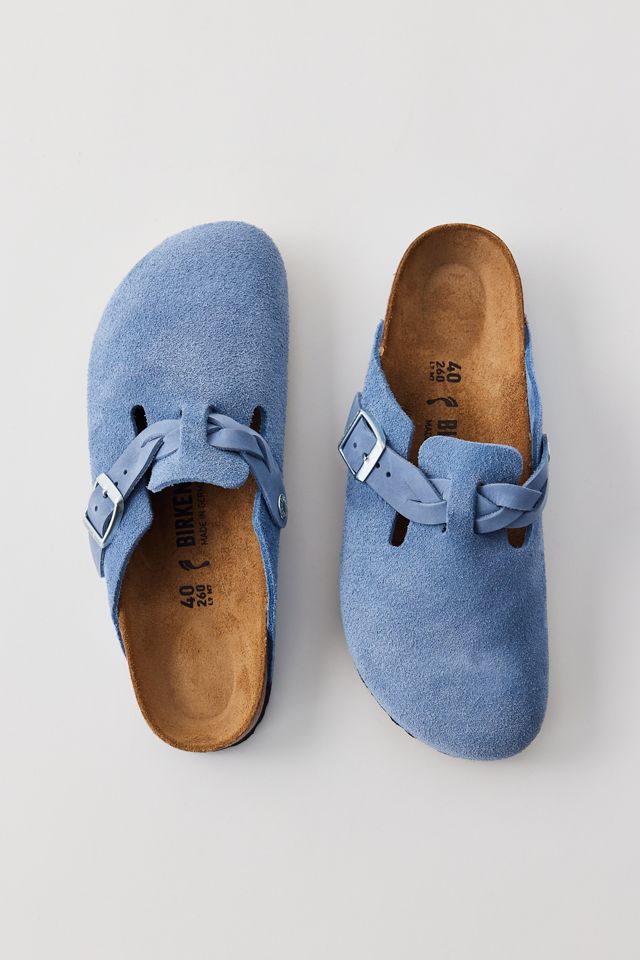 Birkenstock Women's Boston Braided Suede Slip-On Clog | Urban Outfitters