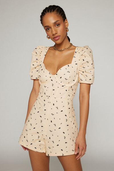 Glamorous Open-Back Romper | Urban Outfitters