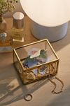 Large Floral Glass Trinket Box | Urban Outfitters