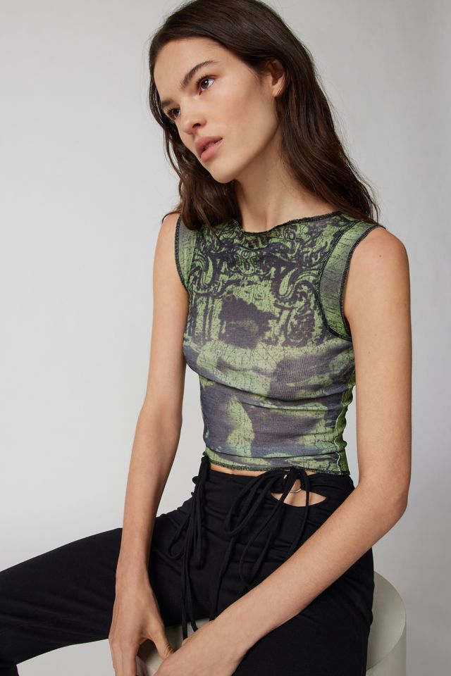 Mystical Cherub Mesh Tank Top | Urban Outfitters