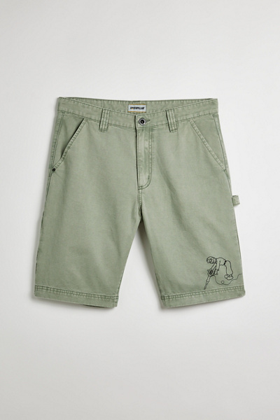 CAT Workman Doodles Twill Short | Urban Outfitters