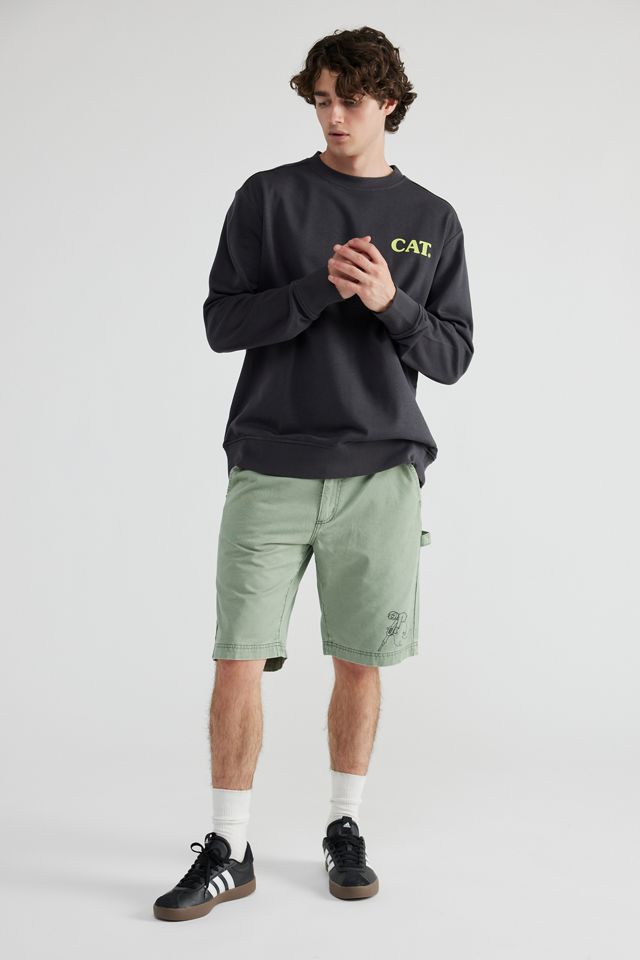 CAT Workman Doodles Twill Short | Urban Outfitters