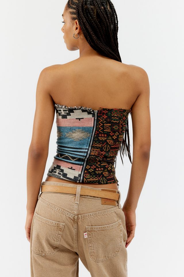Urban Renewal Remade Tapestry Bustier Top | Urban Outfitters Canada