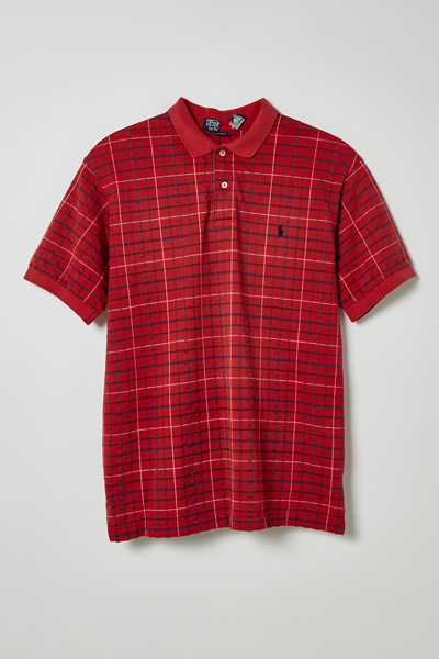 Vintage Checkered Polo Shirt | Urban Outfitters Canada