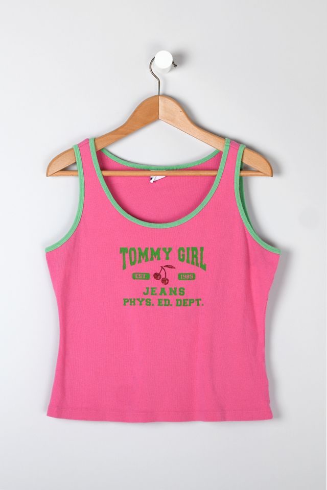 Vintage Y2k Tommy Girl Jeans Ringer Tank | Urban Outfitters