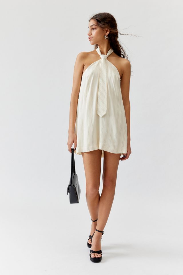 Basic Pleasure Mode Ascot Mini Dress | Urban Outfitters Canada
