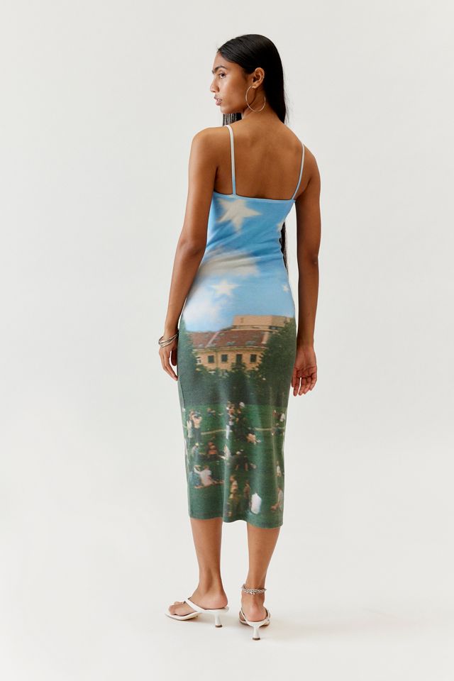 Basic Pleasure Mode Picnic Midi Slip Dress | Urban Outfitters