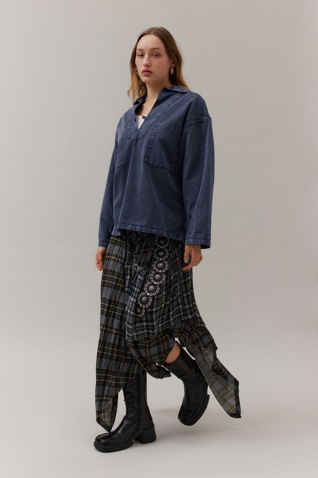 BDG Goldie Denim Popover Top | Urban Outfitters