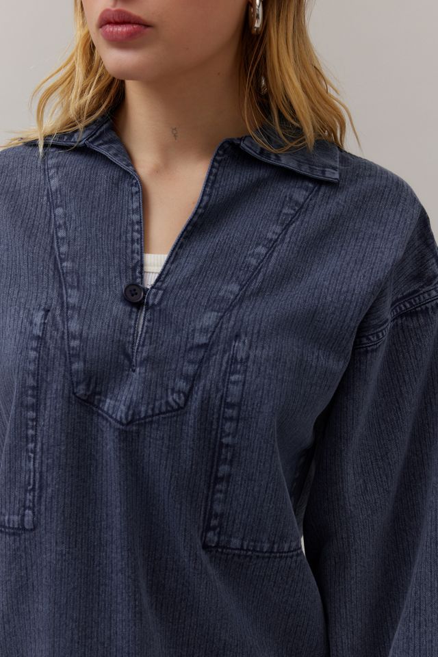BDG Goldie Denim Popover Top | Urban Outfitters