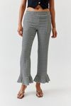 UO Daphne Printed Ruffle Flare Pant | Urban Outfitters