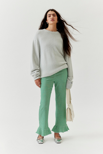 UO Daphne Printed Ruffle Flare Pant | Urban Outfitters Canada