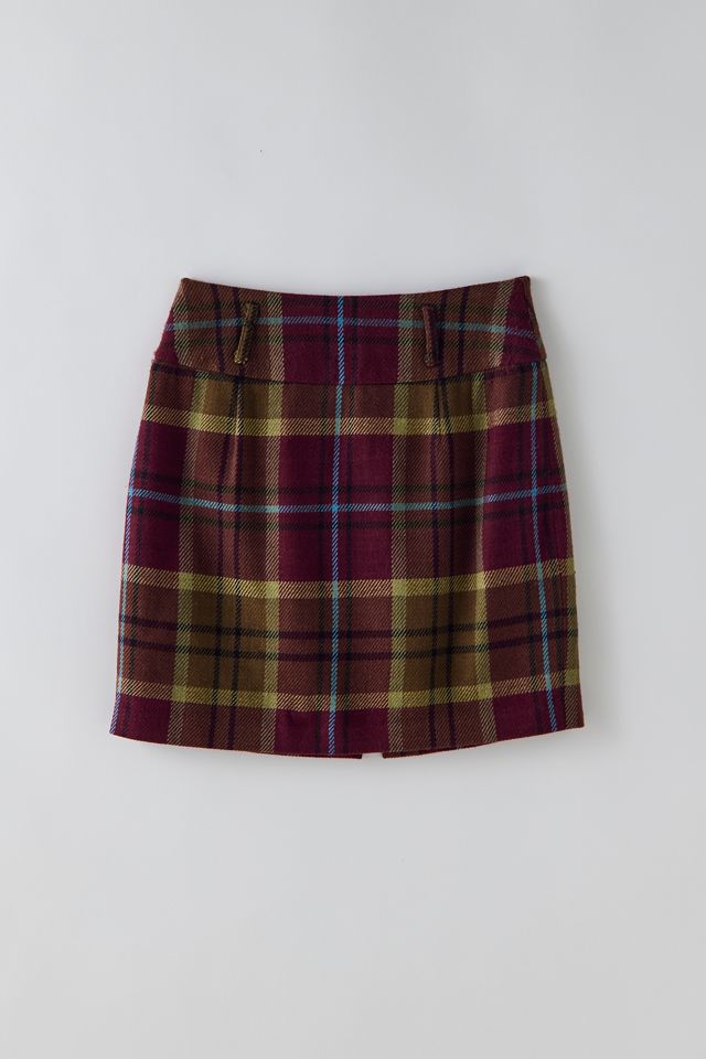 VIntage Plaid Mini Skirt | Urban Outfitters Canada