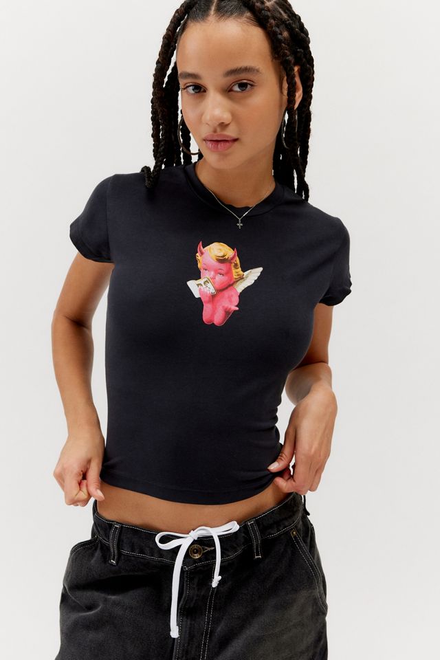 OBEY Little Devil Hayden Baby Tee | Urban Outfitters