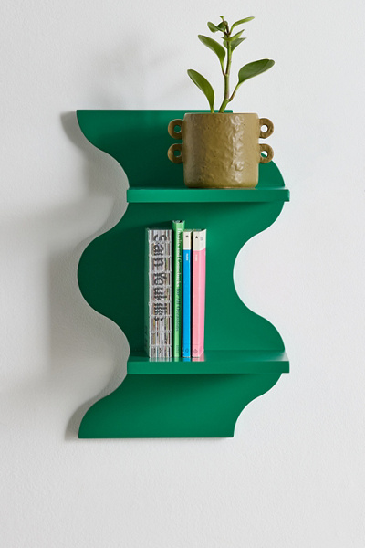 Squiggle Wall Shelf | Urban Outfitters