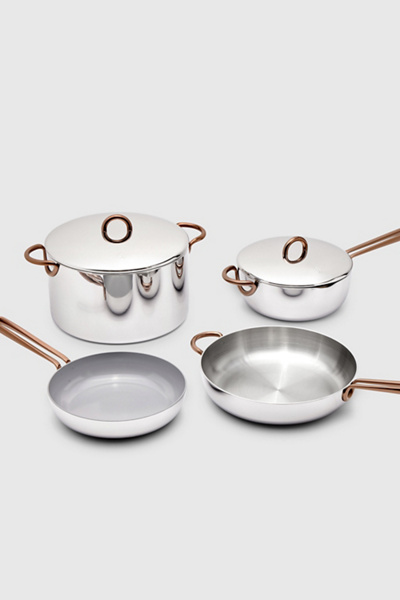 Great Jones Precious Metals 4-Piece Cookware Set | Urban Outfitters