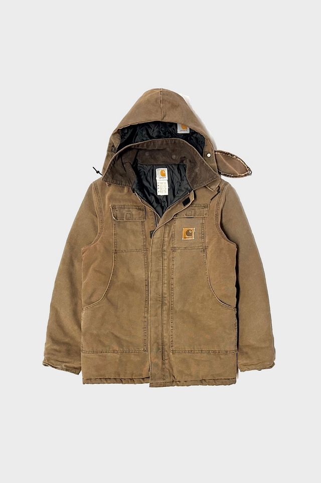Vintage 1990’s Carhartt USA Hooded Workwear Jacket | Urban Outfitters