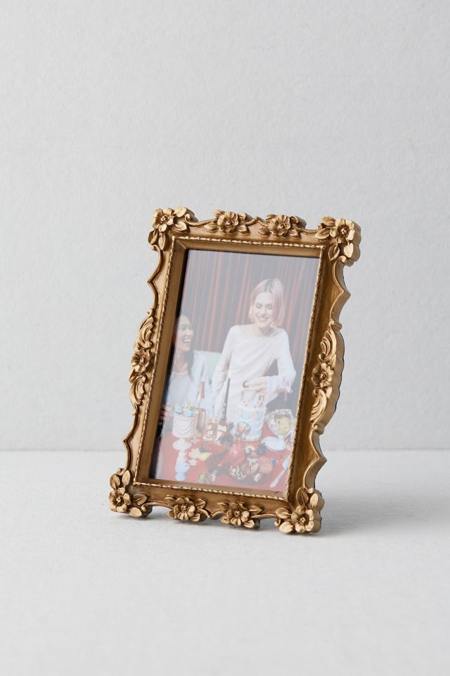 Antique Gold Flower Picture Frame | Urban Outfitters Canada