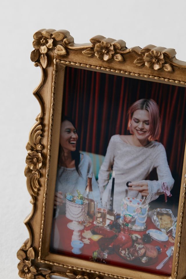 Antique Gold Flower Picture Frame | Urban Outfitters Canada