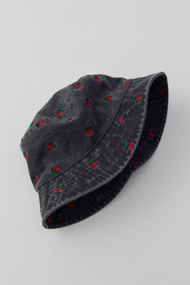 Cherry Embroidered Bucket Hat | Urban Outfitters