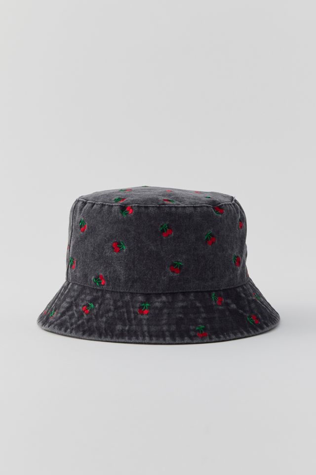 Cherry Embroidered Bucket Hat | Urban Outfitters