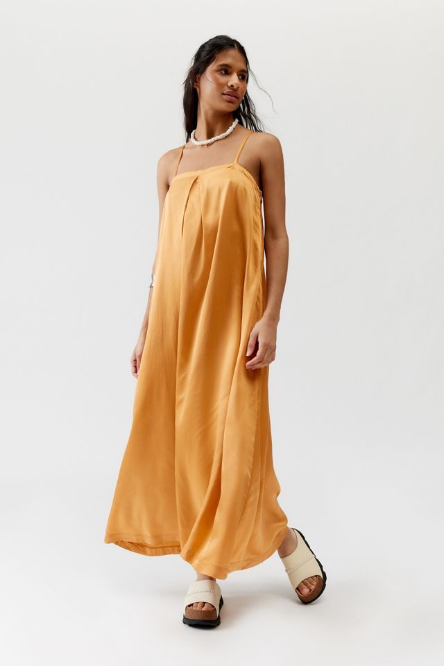Riverside Tool & Dye Edith Silk Maxi Dress | Urban Outfitters