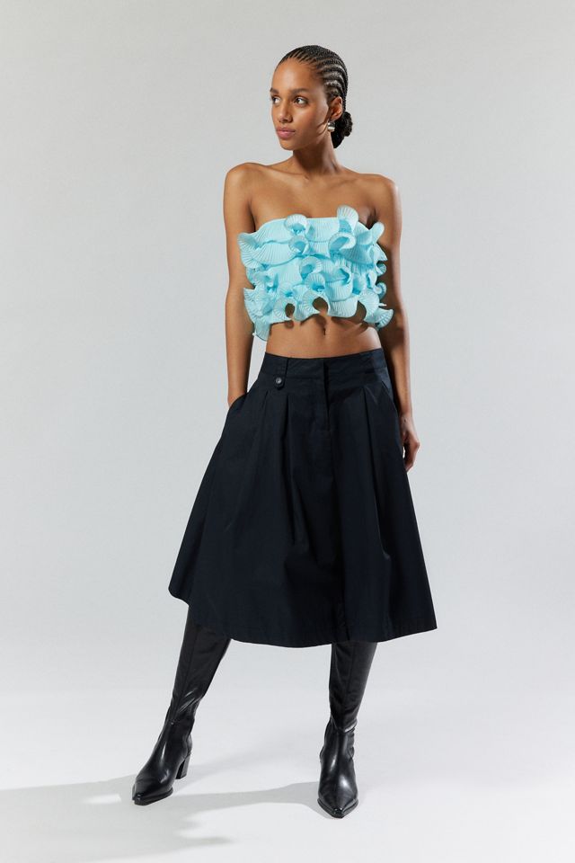 ESTHE Strapless Ruffle Tube Top | Urban Outfitters