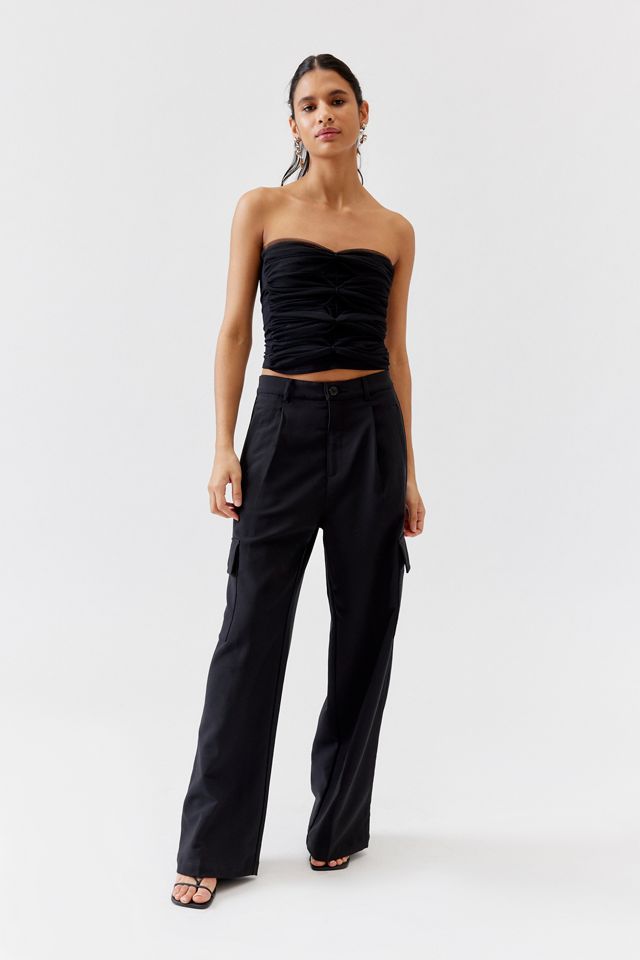 ESTHE Gathered Tulle Tube Top | Urban Outfitters