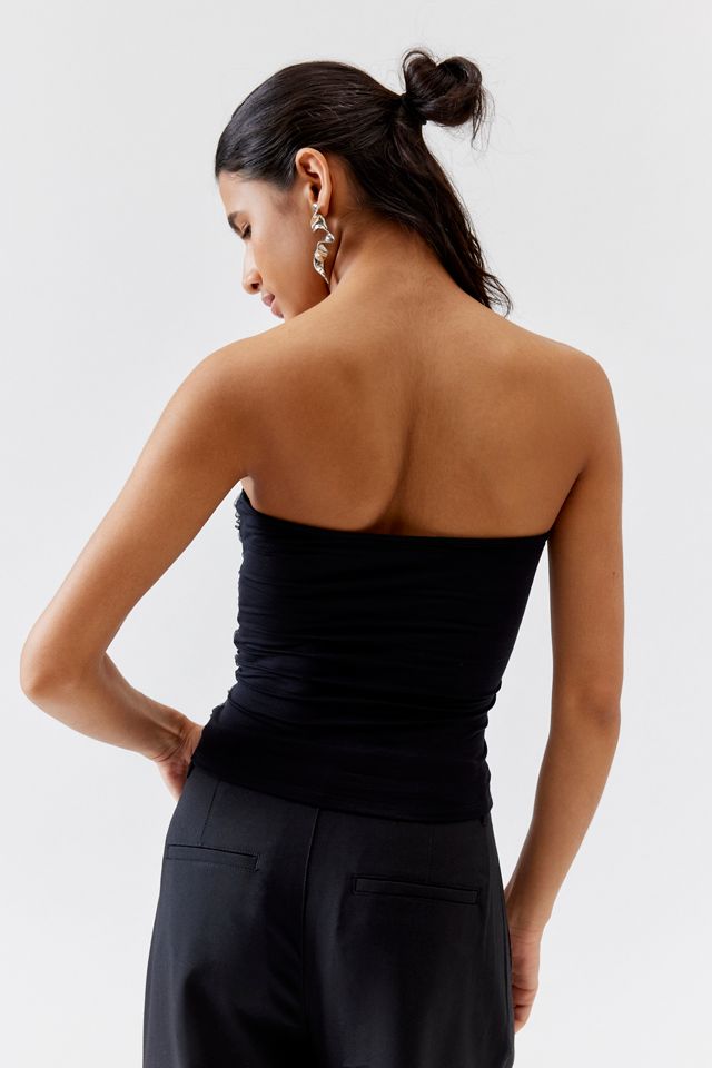 ESTHE Gathered Tulle Tube Top | Urban Outfitters Canada