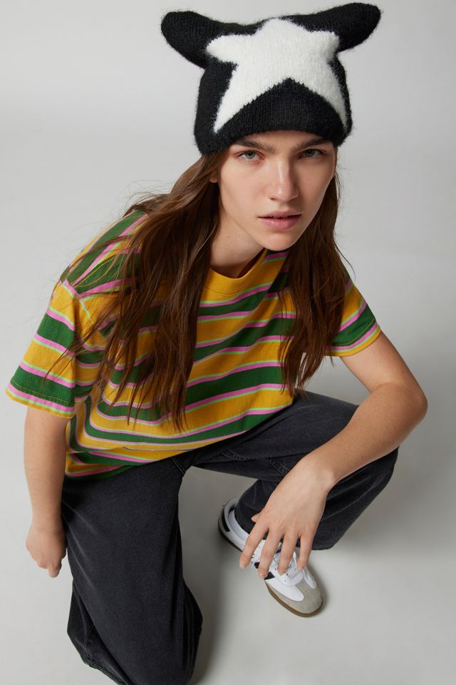 UO Star Square Beanie | Urban Outfitters