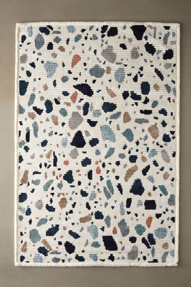 Terrazzo Fringe Shag Rug | Urban Outfitters