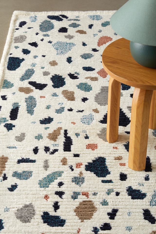 Terrazzo Fringe Shag Rug | Urban Outfitters