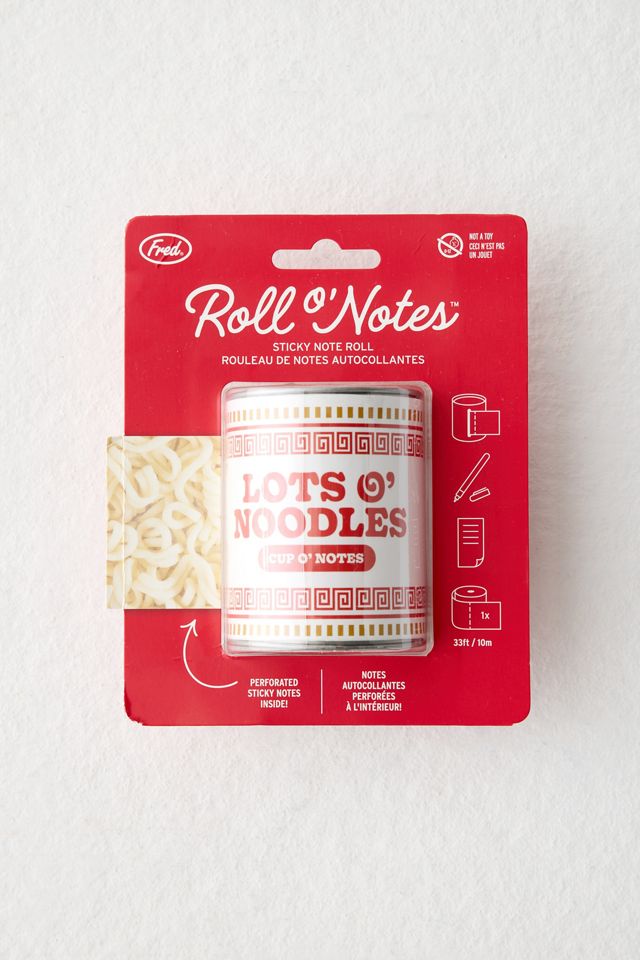 Roll O' Notes Noodles Sticky Notepad | Urban Outfitters Canada