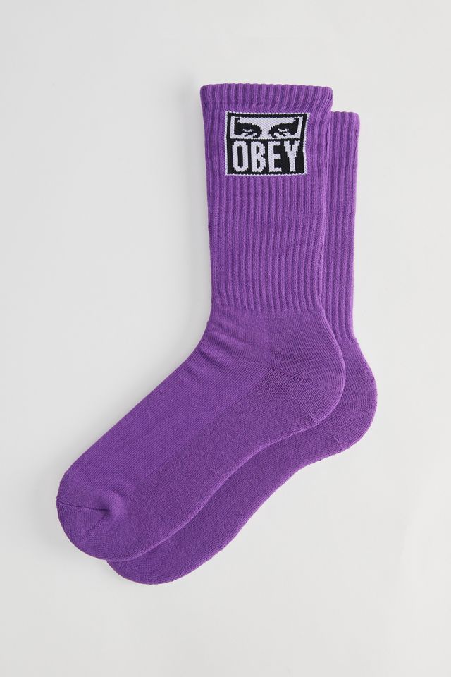 OBEY Eyes Icon Crew Sock | Urban Outfitters