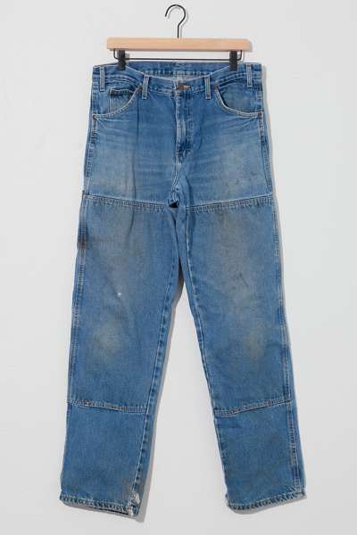 Vintage 1990s Distressed Dickies Double Knee Blue Work Jeans | Urban ...
