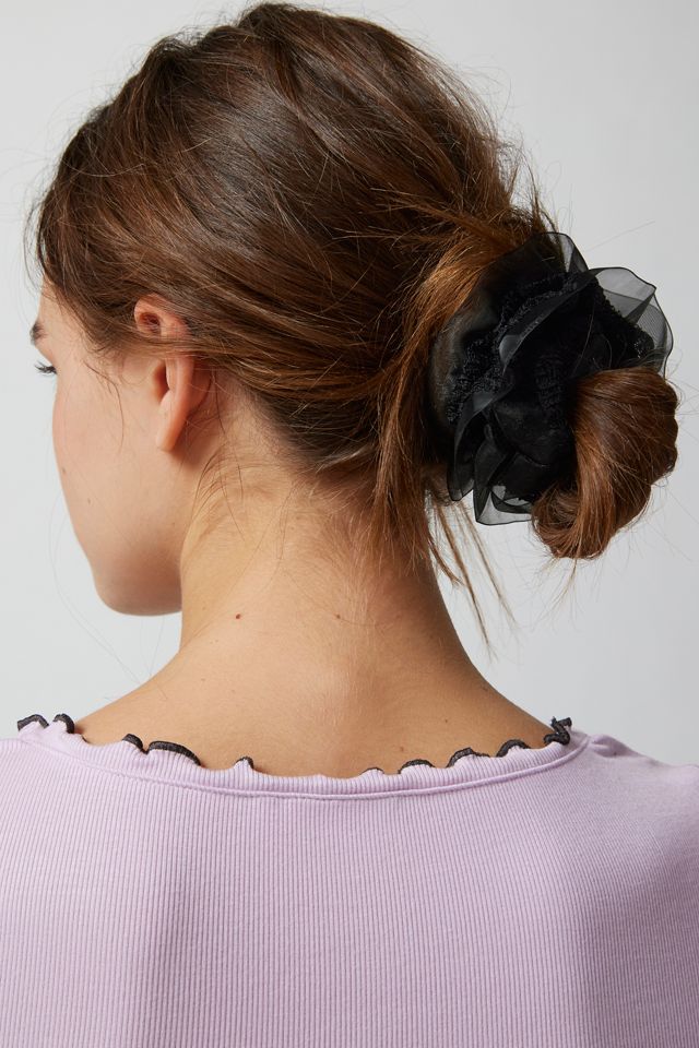 Organza Ruffle Scrunchie | Urban Outfitters