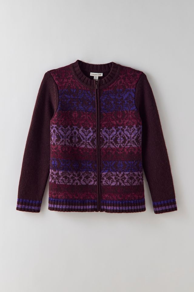 Vintage Zip Front Sweater | Urban Outfitters