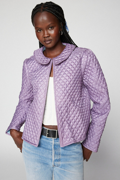 Kimchi Blue Trinity Satin Quilted Jacket | Urban Outfitters