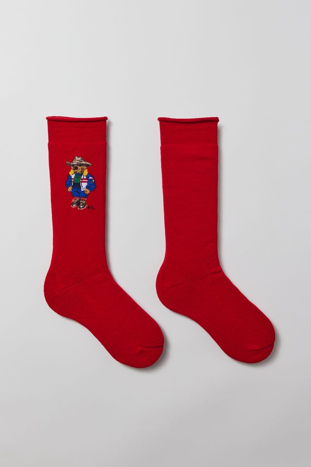 Polo Ralph Lauren Sun Valley Bear Crew Sock | Urban Outfitters