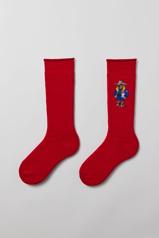 Polo Ralph Lauren Sun Valley Bear Crew Sock | Urban Outfitters