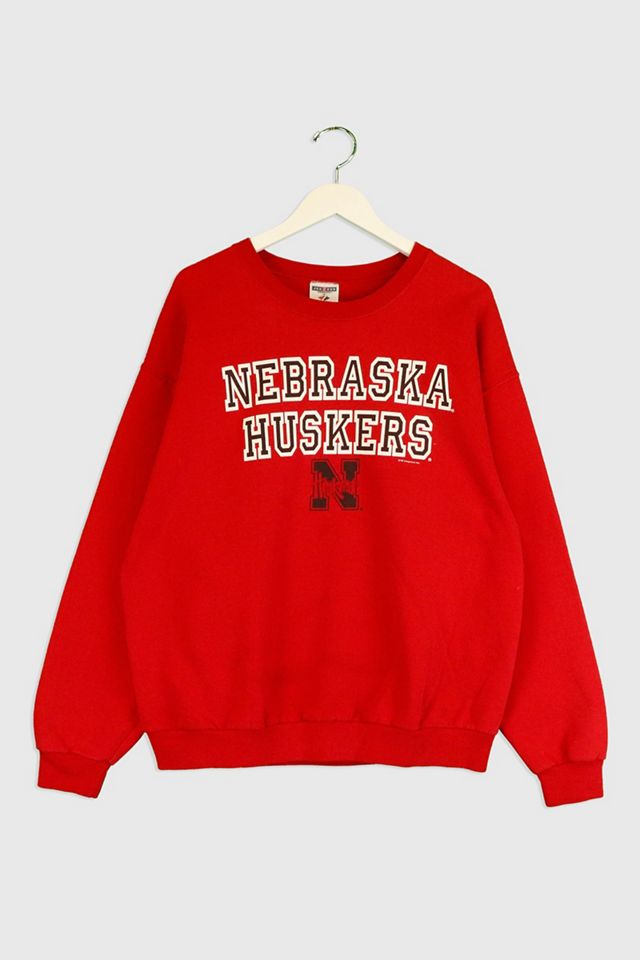 Vintage Nebraska Huskers Logo Crewneck Sweatshirt | Urban Outfitters