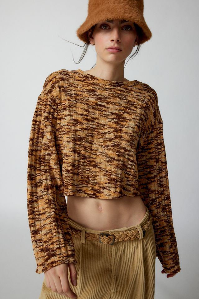 Urban Renewal Remnants Marled Chenille Drippy Sleeve Sweater | Urban ...