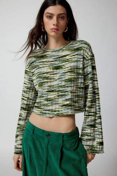 Urban Renewal Remnants Marled Chenille Drippy Sleeve Sweater | Urban ...