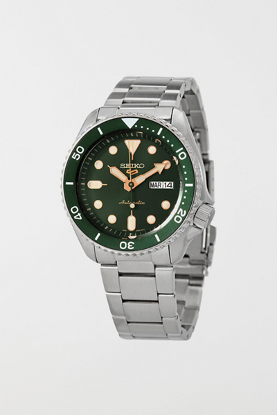 Seiko 5 Sports Automatic Green Dial Watch | Urban Outfitters