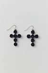 Rosette Cross Drop Earing | Urban Outfitters