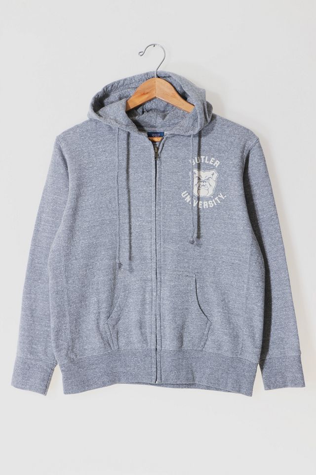 Vintage Butler University Bulldogs Hooded Zip Front Sweatshirt | Urban ...