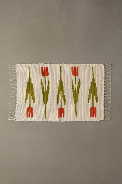 Kathleen Tulip Printed Rug | Urban Outfitters