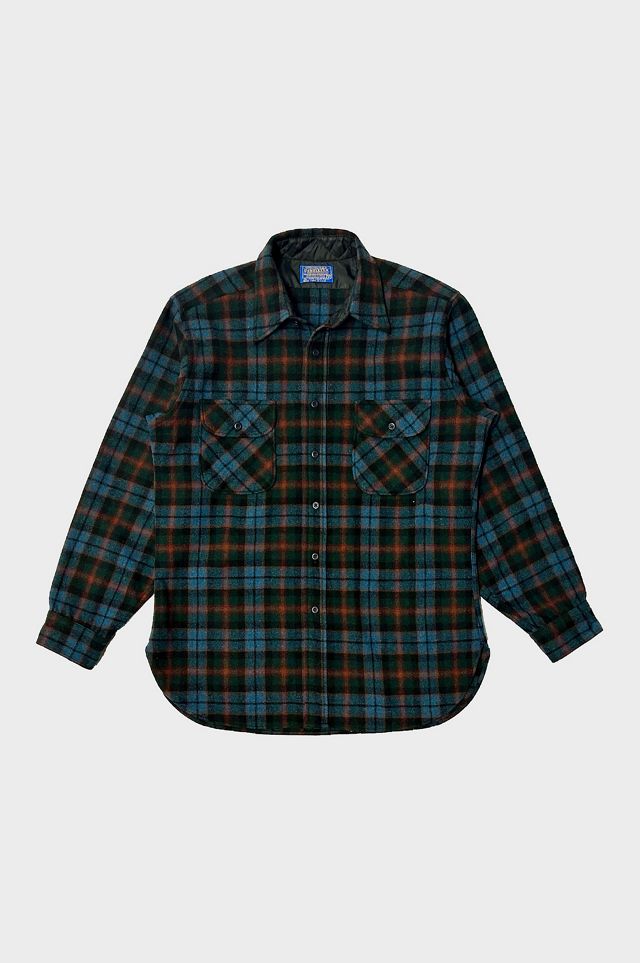 Vintage 1970’s Pendleton USA Plaid Flannel Button Down Shirt | Urban Outfitters
